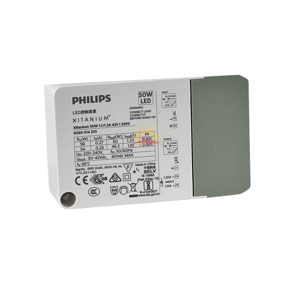 Bộ nguồn/Driver đèn Led Philips Xitanium 50W 1.1/1.2A 42V